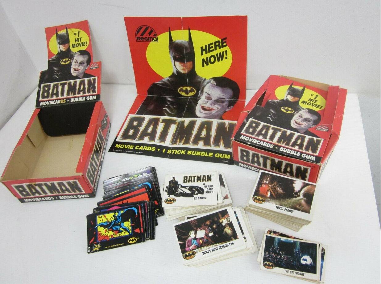 Rare Batman boxes and counter displays - Batman Cards