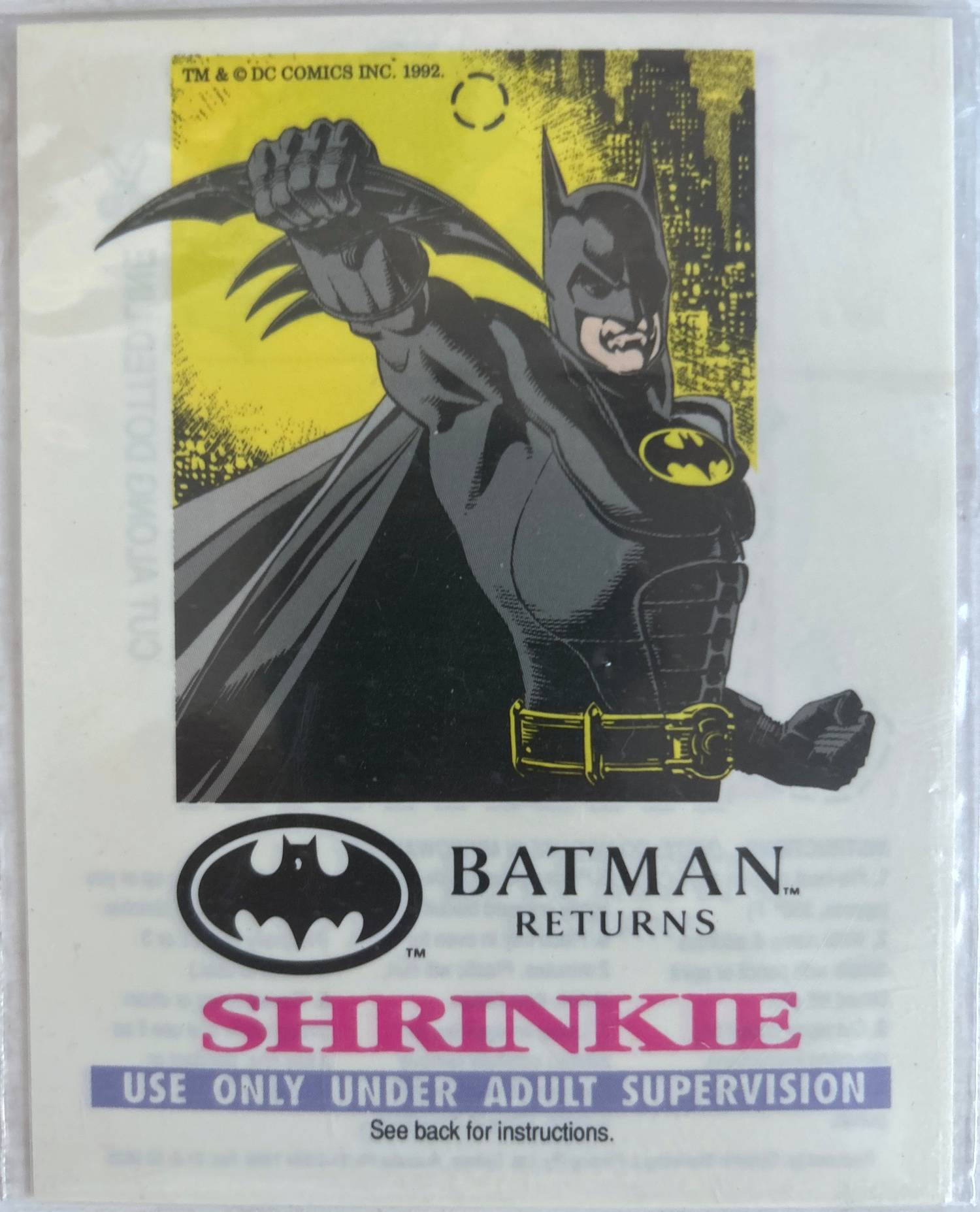 1992 Batman Returns Dynamic Marketing movie cards - Batman Cards