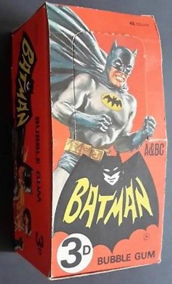 Rare Batman boxes and counter displays - Batman Cards